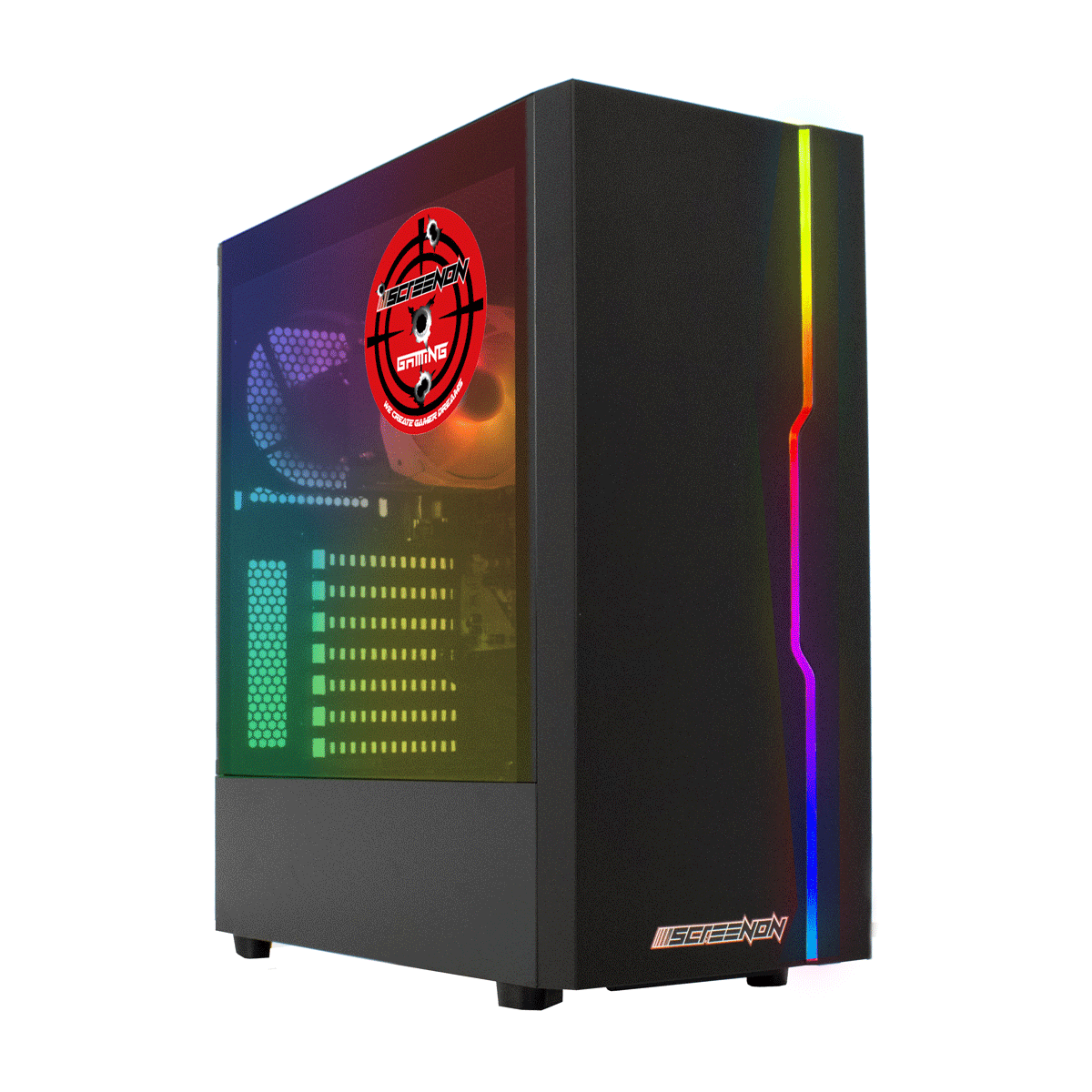 ScreenON - Game Computer / Gaming PC - Ryzen 3 - 512GB SSD - 16GB RAM